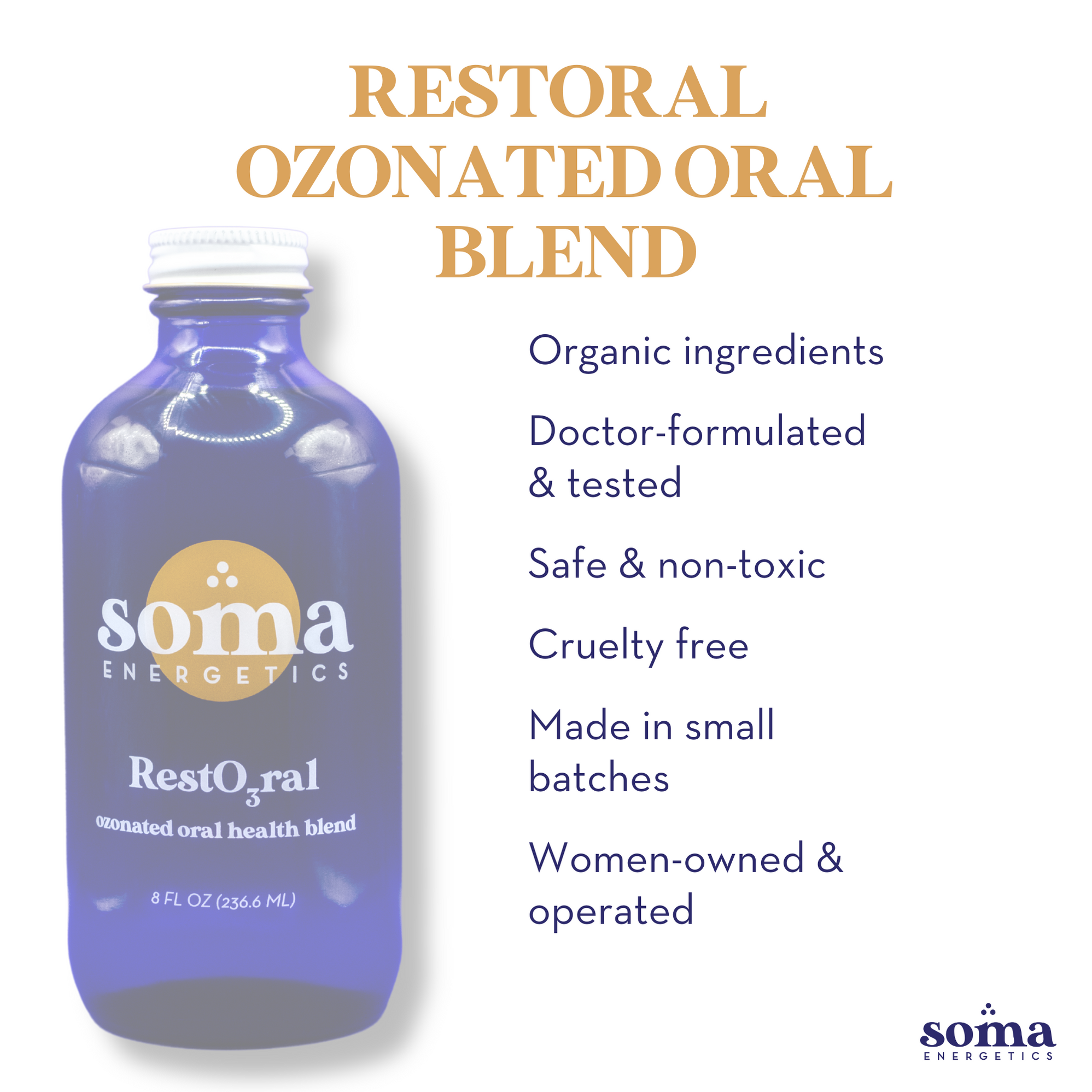 RestOral Ozonated Oil Pulling Blend | Soma Energetics | Soma Energetics